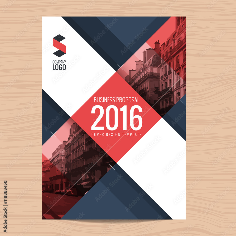 Modern clean cover for business proposal, annual report, brochure ...