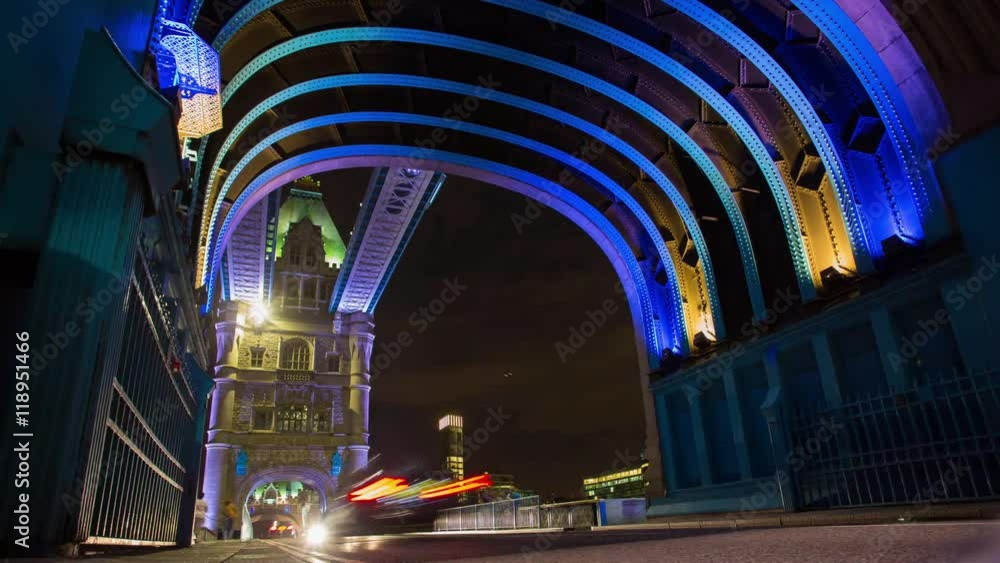 London tower bridge archway. Stock Video | Adobe Stock