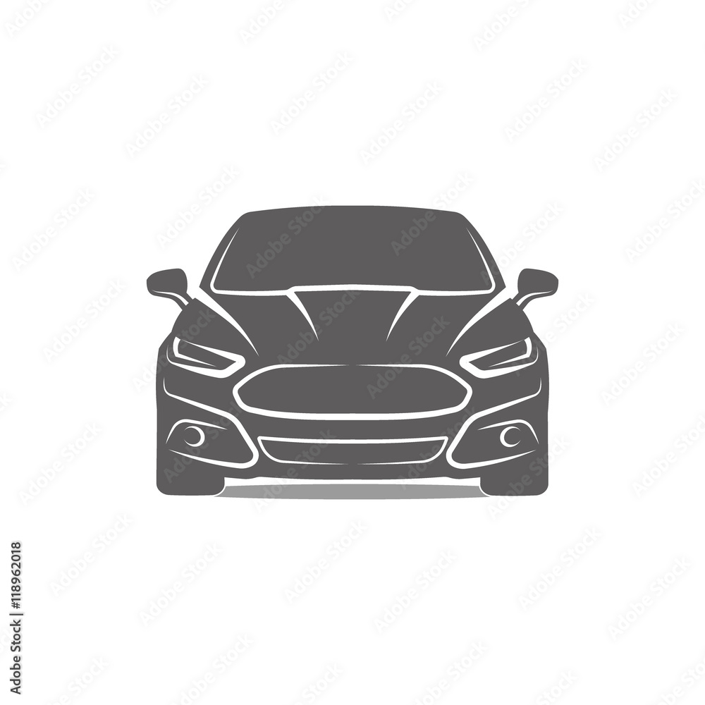 Car Logo icon silhouette Template Design Vector Stock Vector | Adobe Stock