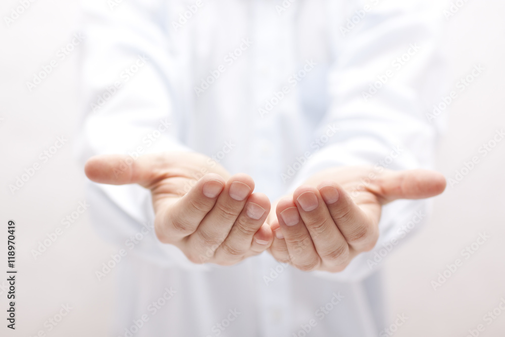 Open hands. Holding, giving, showing concept. Stock Photo | Adobe Stock