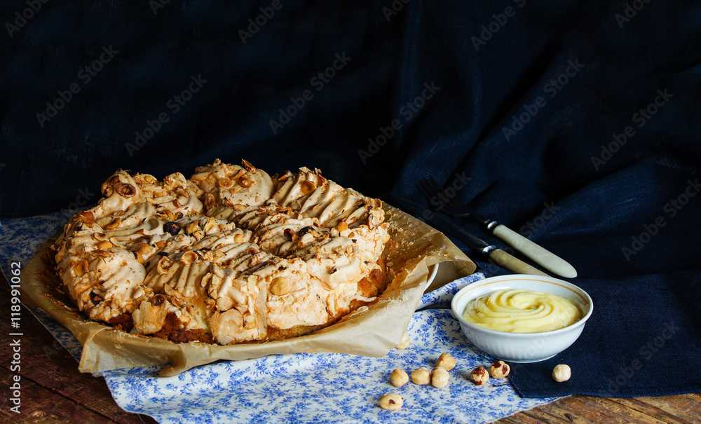 World's best Cake, Norwegian cake, Verdens beste kake Stock Photo ...