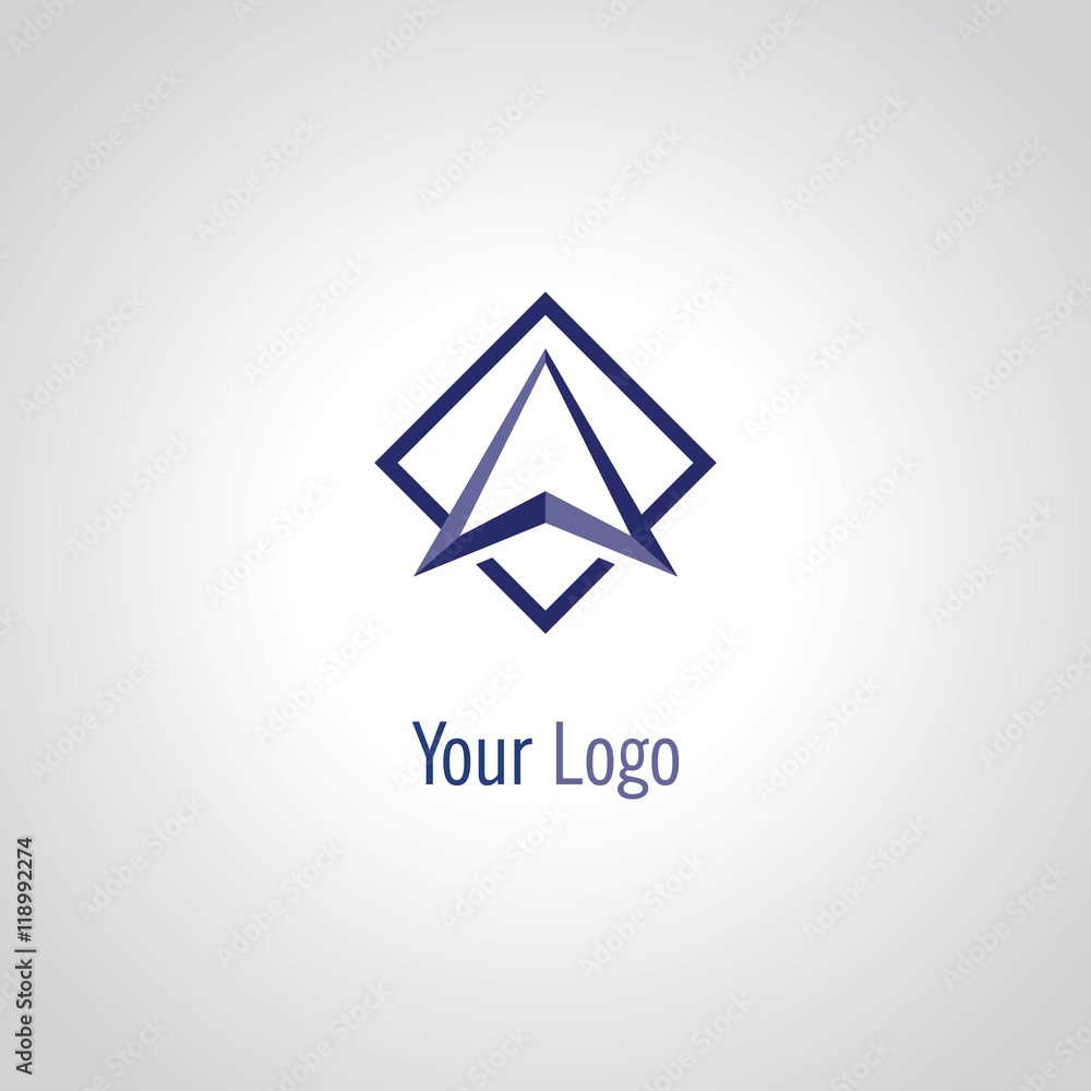 square triangle arrow logo Stock Vector | Adobe Stock
