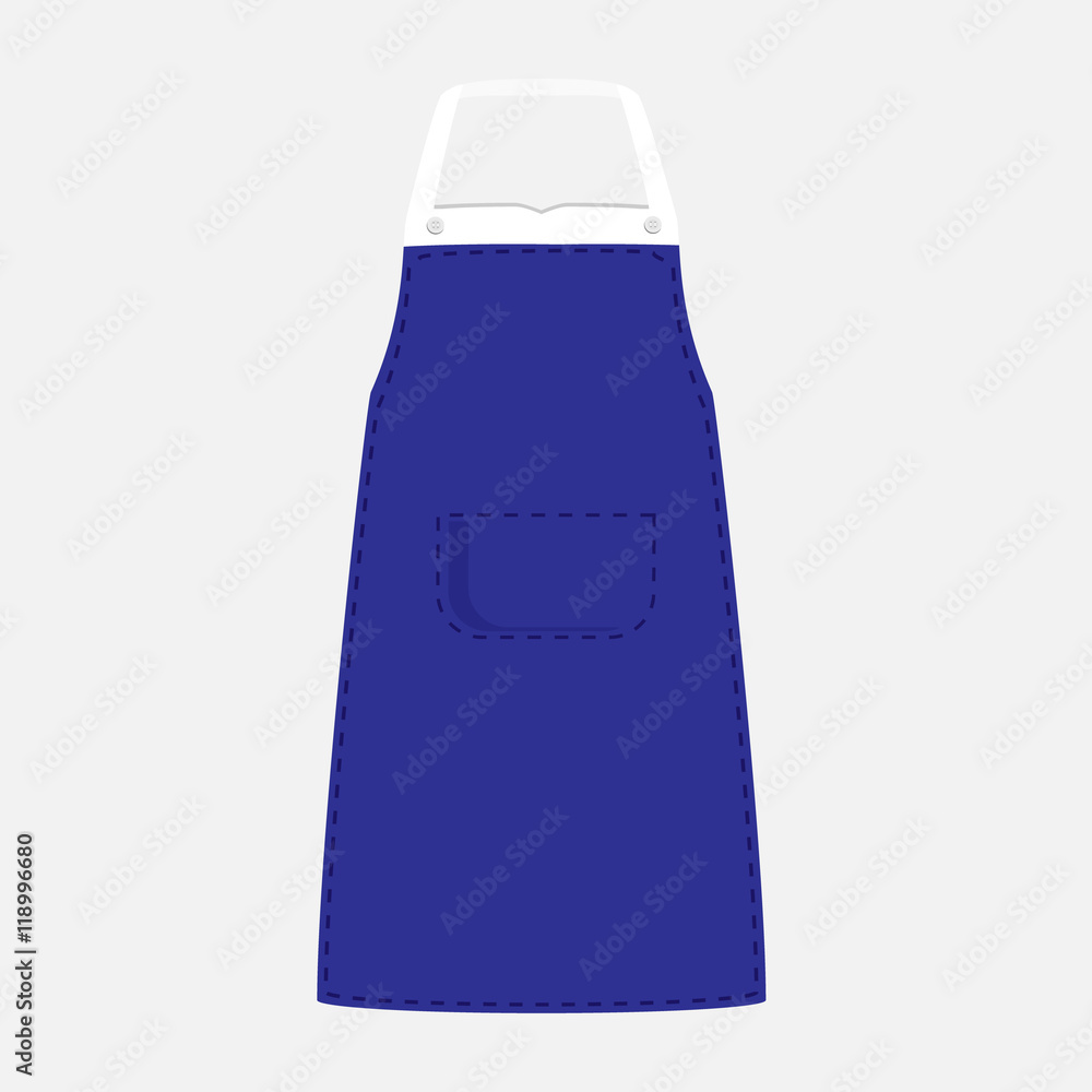 Blue apron vector Stock Vector | Adobe Stock