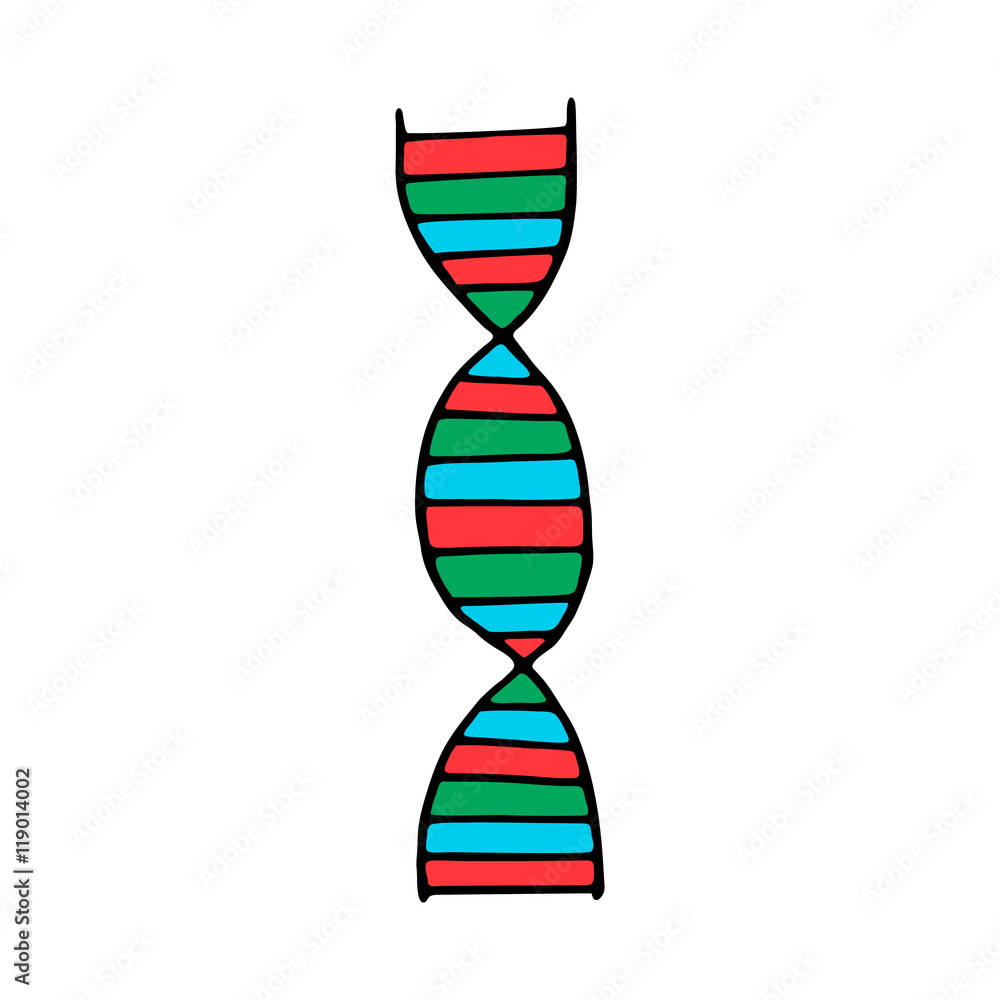 Pictogram of DNA Symbol icon isolated on white background Stock Vector ...