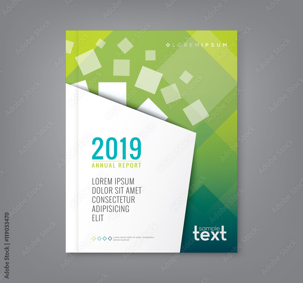Abstract green background for business annual report book cover Stock ...