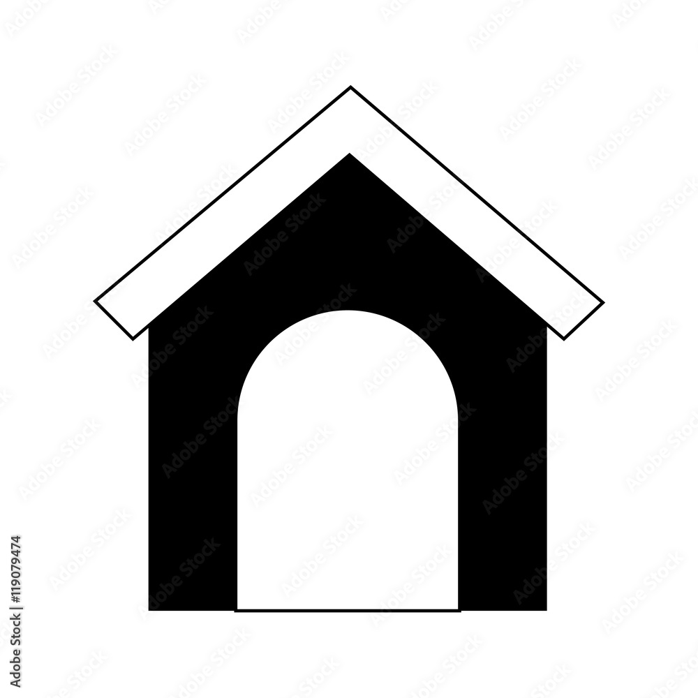 Dog House Silhouette