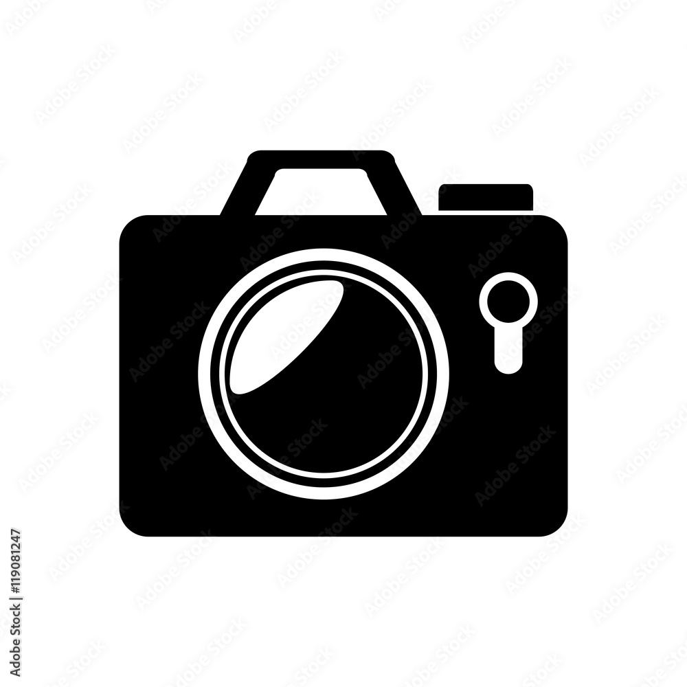 camera modern photography device element pictures vector illustration ...
