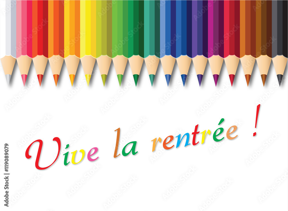 Vive la rentrée Stock Vector | Adobe Stock