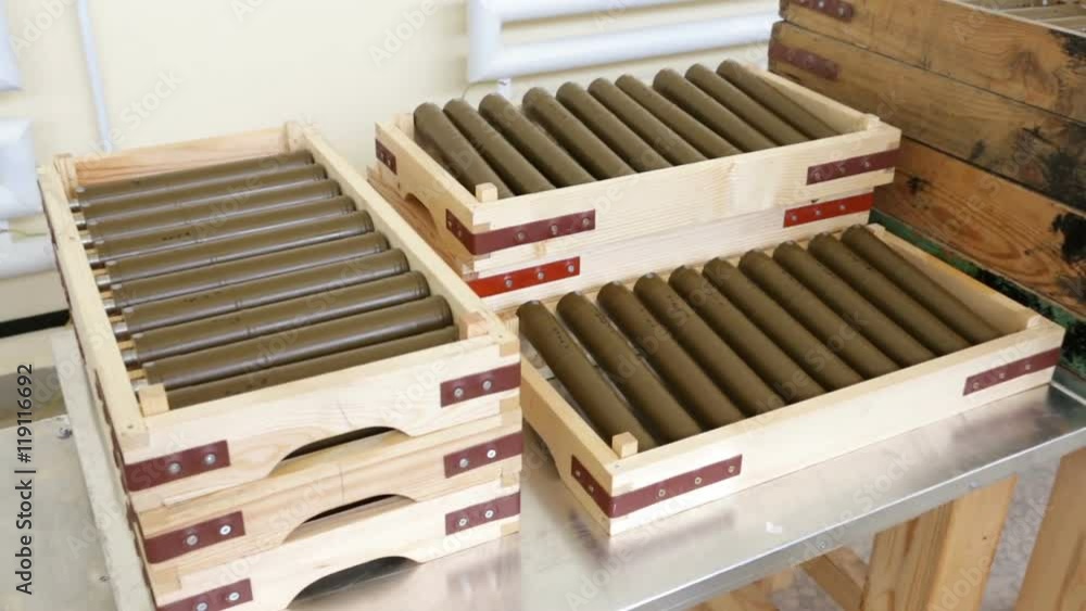 RPG explosives in one of Bulgaria's arms factory. The facility produces ...