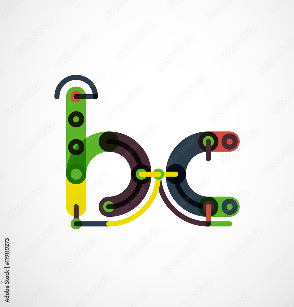 Colorful funny cartoon letter icon Stock Vector | Adobe Stock