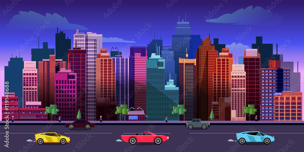 2d Building Background