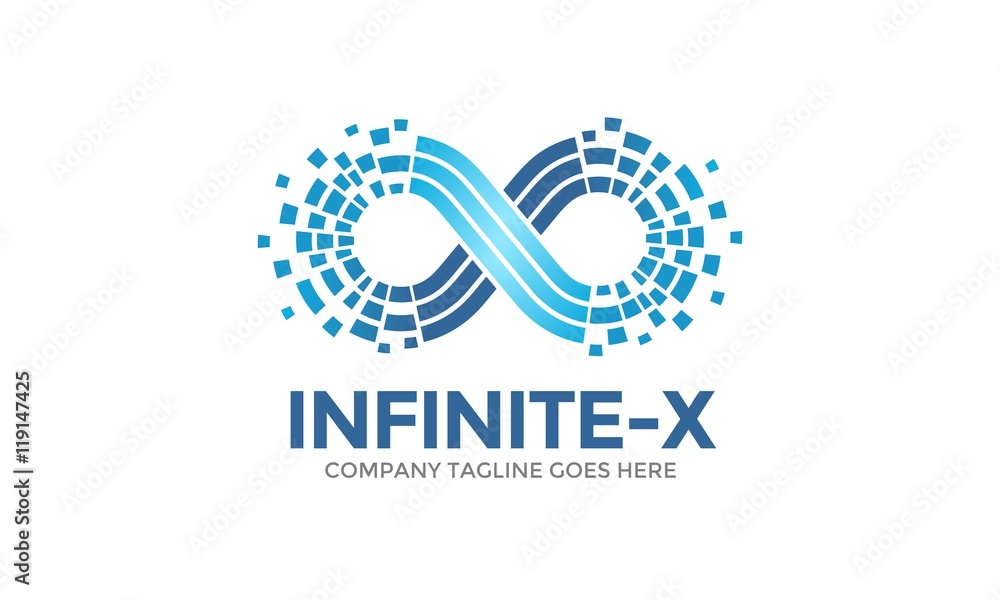 Infinite - X Logo Stock Vector | Adobe Stock