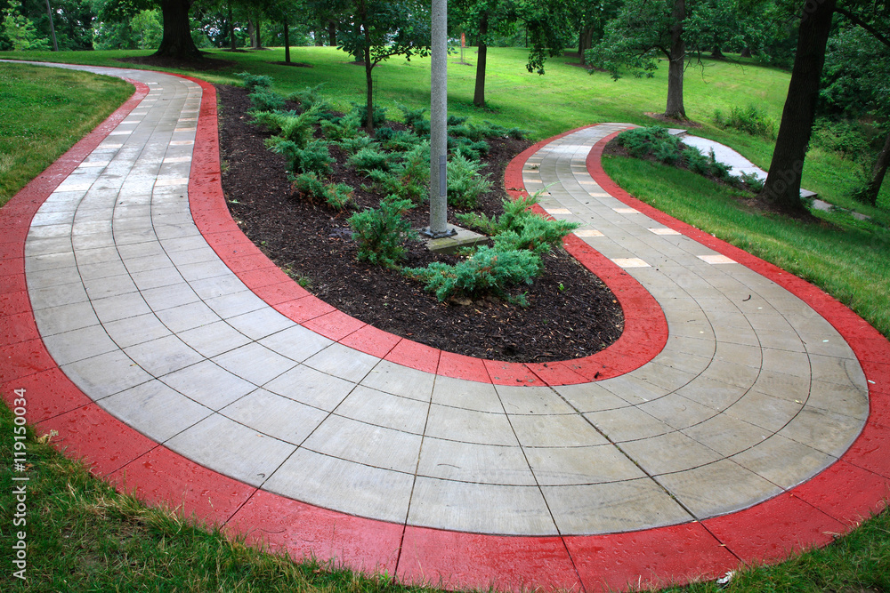 Winding Walkway Stock Photo | Adobe Stock