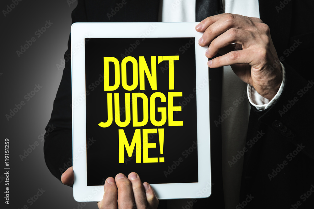 Dont Judge Me Stock Photo | Adobe Stock