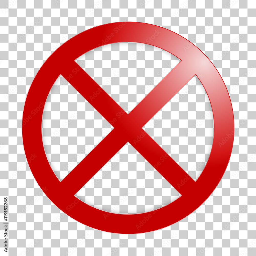 Poster Stop sign. No sign template. Vector illustration. – Wall Art ...