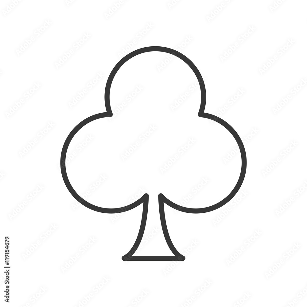 flat design club card icon vector illustration Stock Vector | Adobe Stock