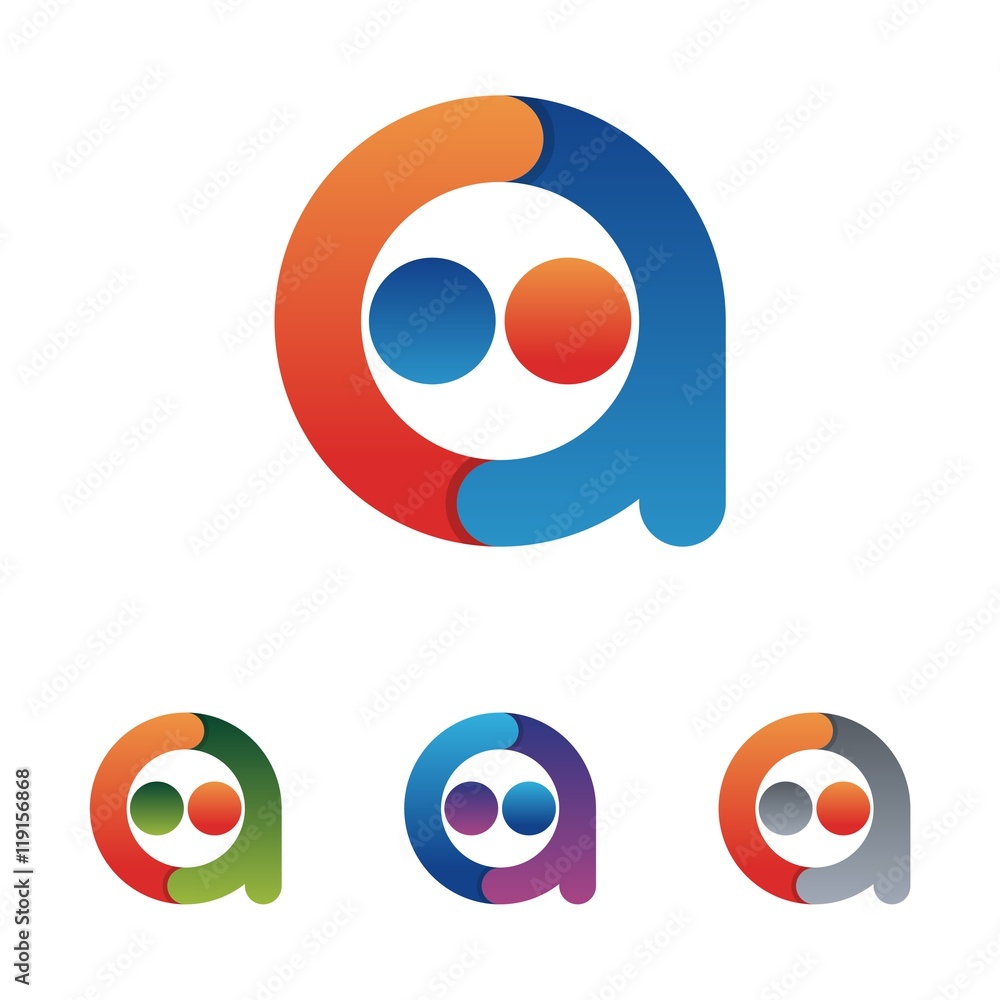 Hug Logo, Letter A Hug Logo, Partner Logo Stock Vector | Adobe Stock