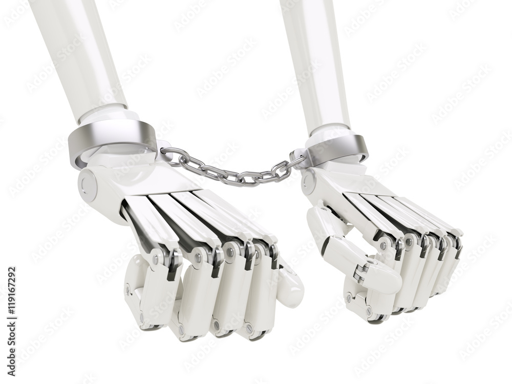 Chained robot concept Stock Photo | Adobe Stock