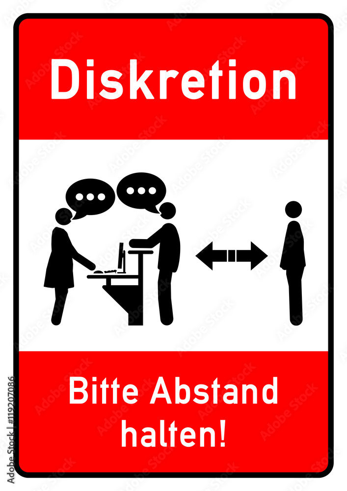 ds17 DiskretionSchild - ks136 Kombi-Schild - Beratung : Diskretion ...