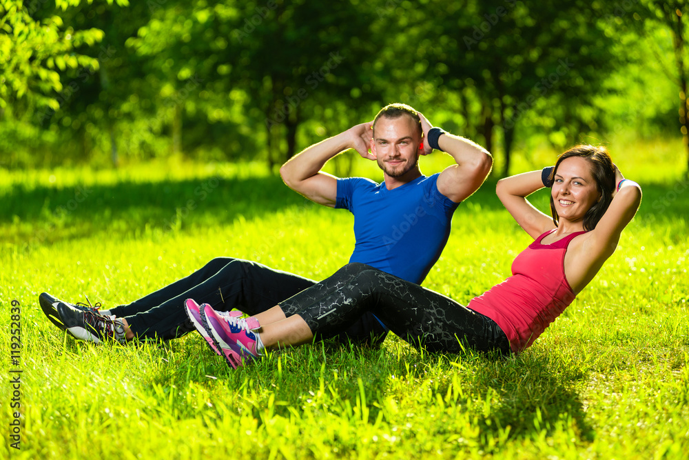 People Working Out Outside