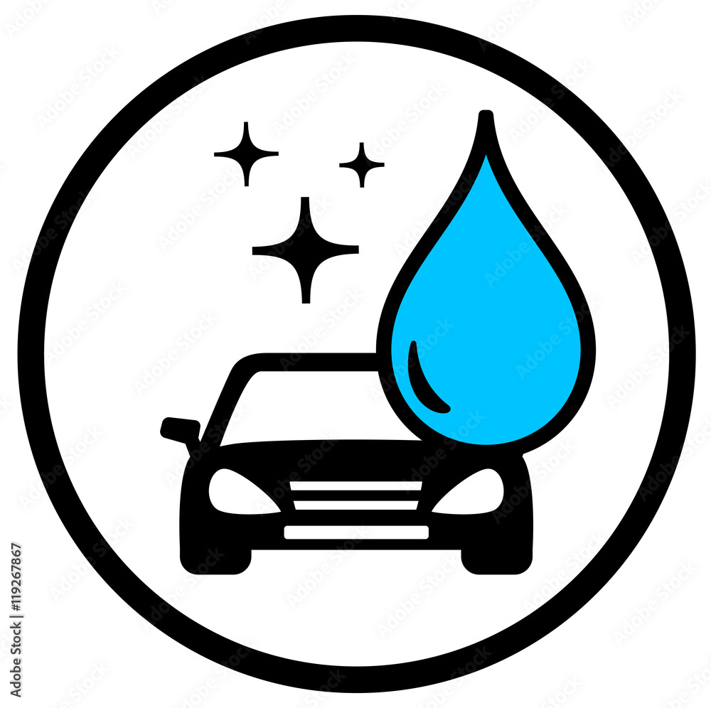 car wash symbol Stock Vector | Adobe Stock