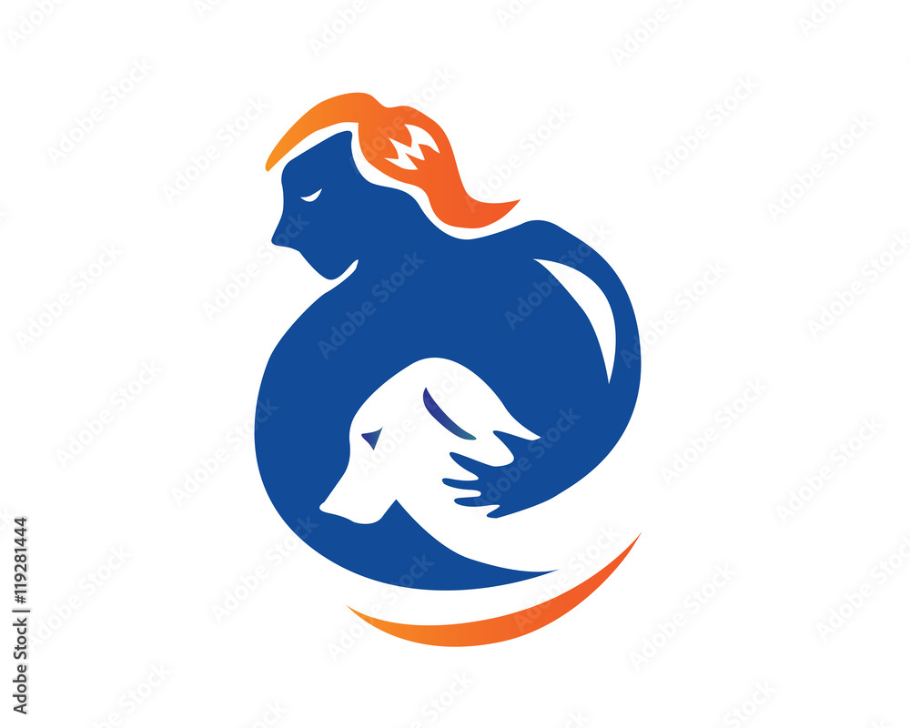 Modern Pet Logo - Blue Dog Trainer Symbol Stock Vector | Adobe Stock