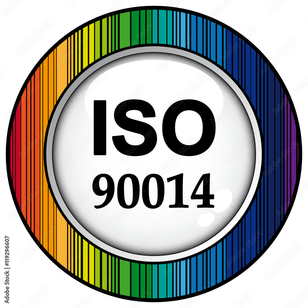 iso 90014 icon Stock Vector | Adobe Stock