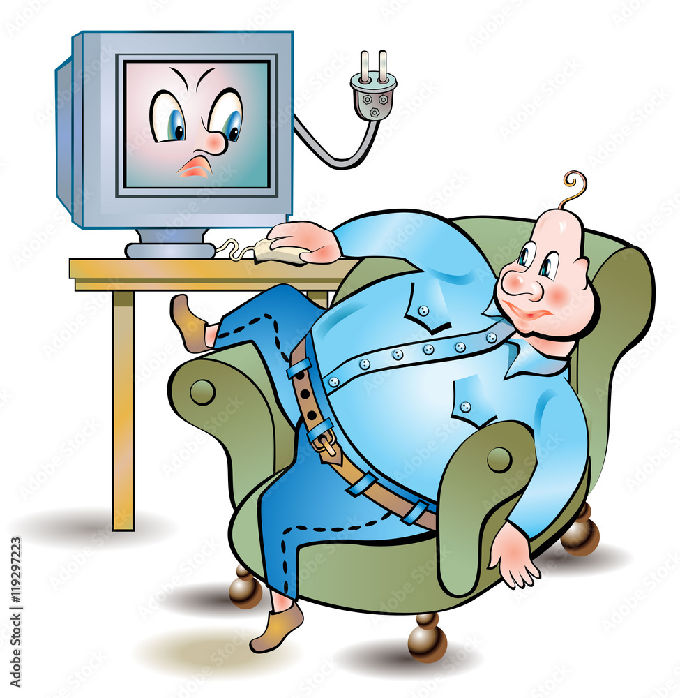 Bad Posture At Computer