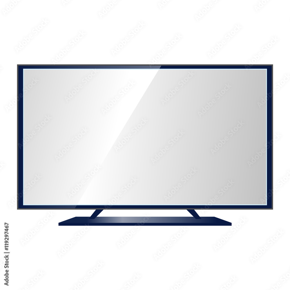 TV screen lcd monitor template vector illustration. Electronic device ...