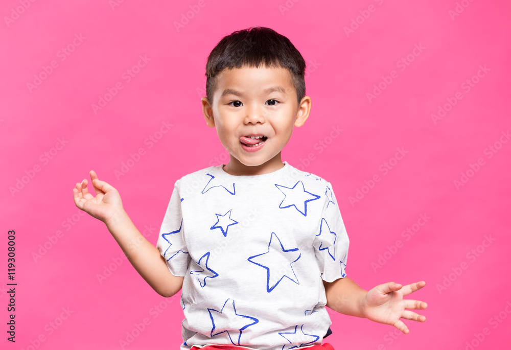 Adorable little kid Stock Photo | Adobe Stock