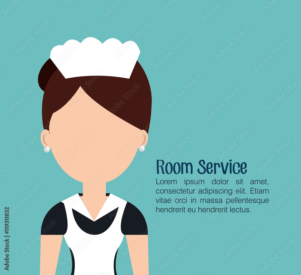 room service hotel isolated icon Stock Vector | Adobe Stock