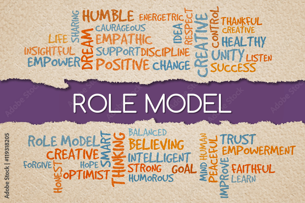 Role Model, business management value/motivational concepts Stock ...