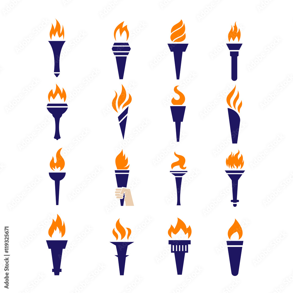 Olympic Torch Vector