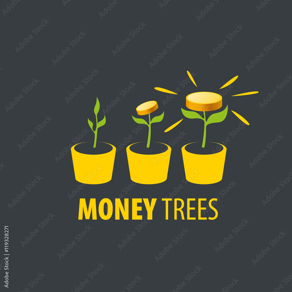 logo money tree Stock Vector | Adobe Stock