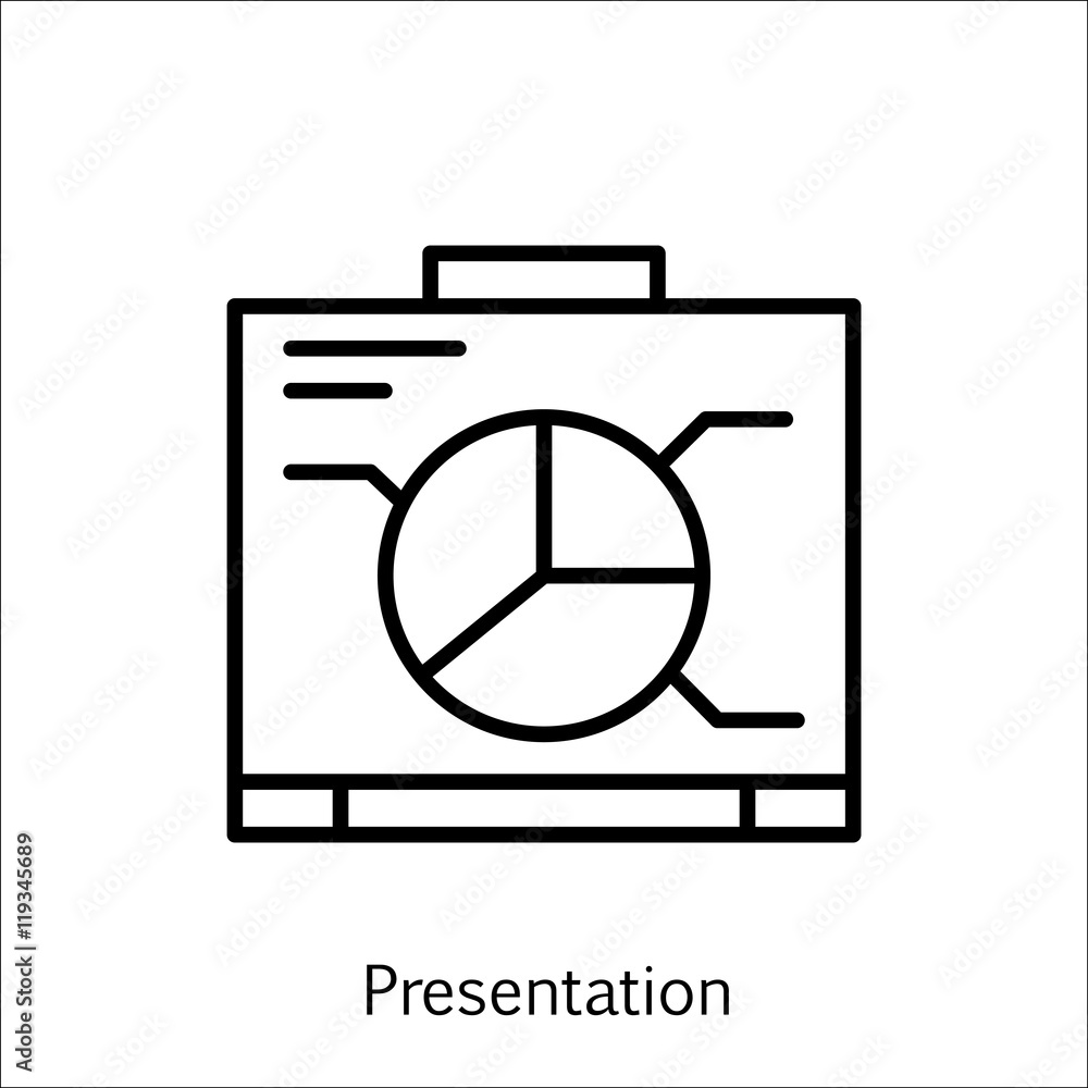 Vetor do Stock: Vector Illustration Of Project Management Icon On Graph ...