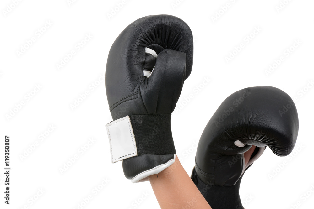 Boxing gloves isolated on white background Stock Photo | Adobe Stock