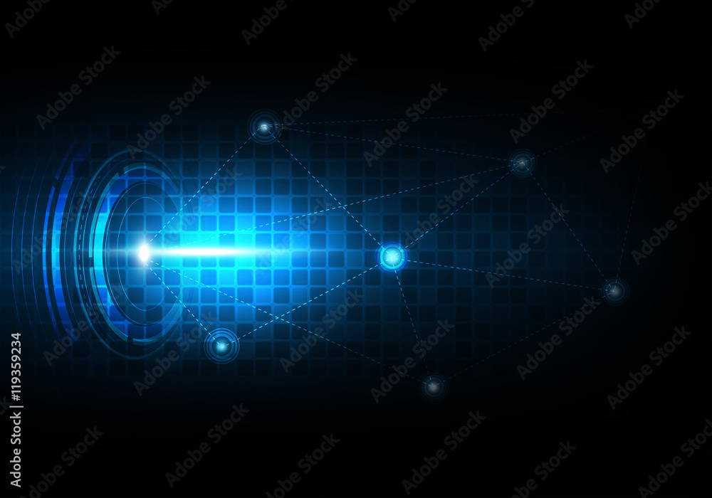 Technology abstract background with futuristic telecom and network ...