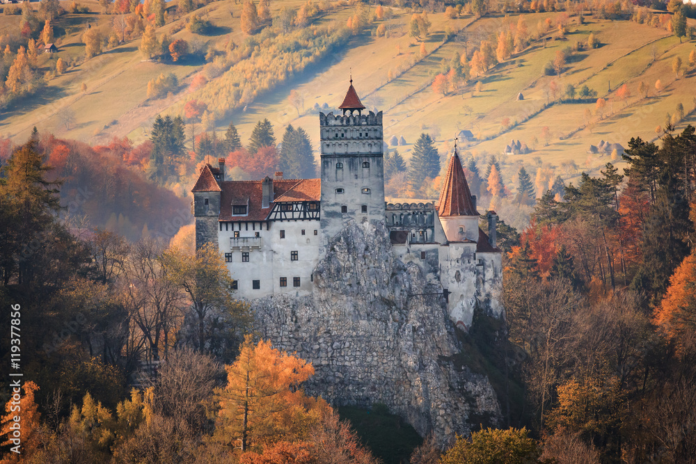 Europe, Transylvania, Romania, 13th century Castle Bran, associated ...