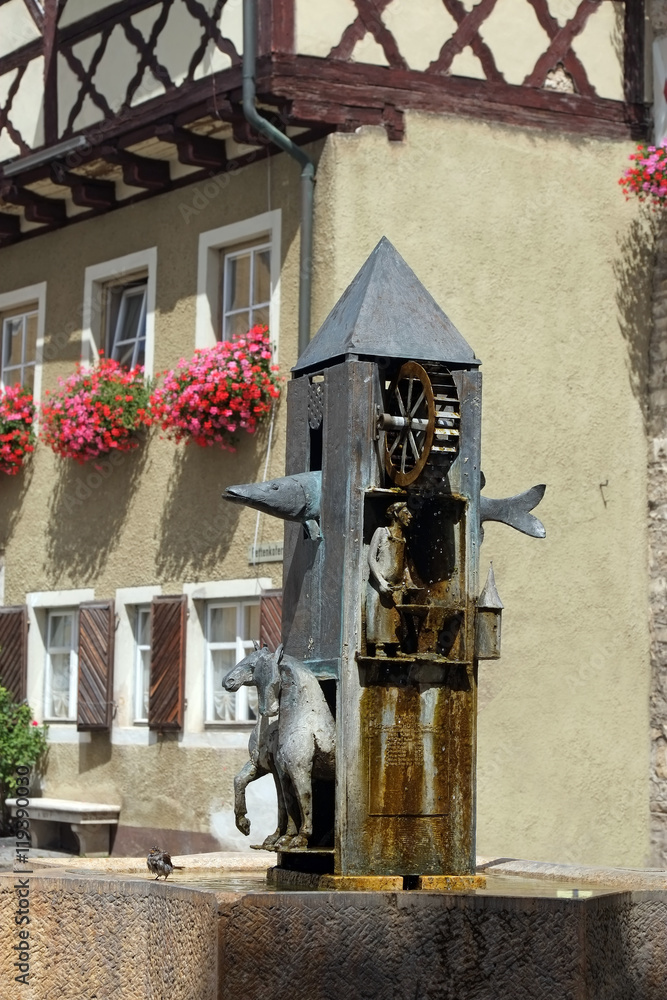 Brunnen in Berching Stock Photo | Adobe Stock