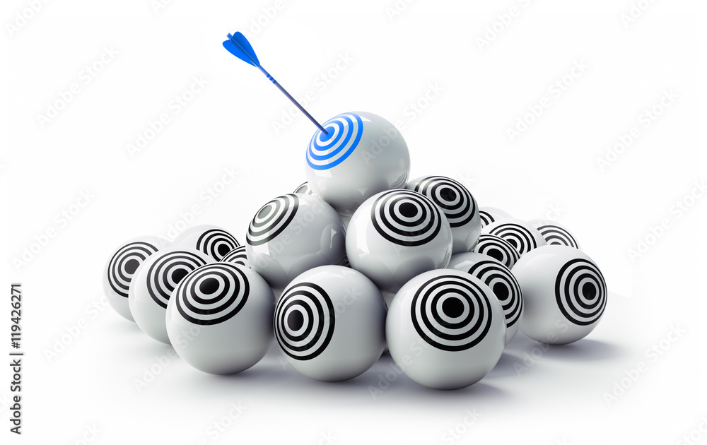 Treffer - Ziel erreicht Stock-Illustration | Adobe Stock