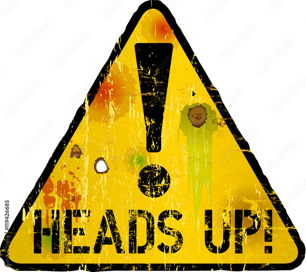 watch out sign, warning sign, vector illustration, exclamation point ...