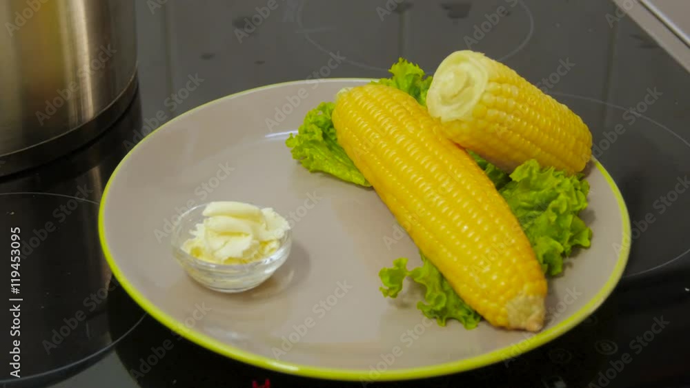 corn boiling in pot Stock Video | Adobe Stock