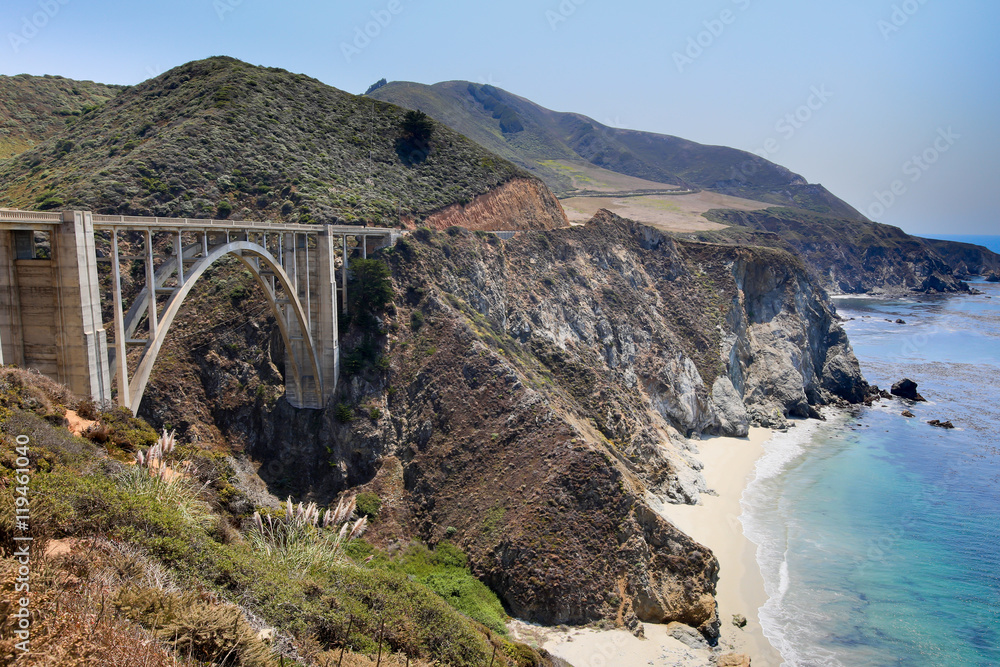 Bixby Bridge, Big Sur, California, USA. Bixby Creek Bridge, also known ...