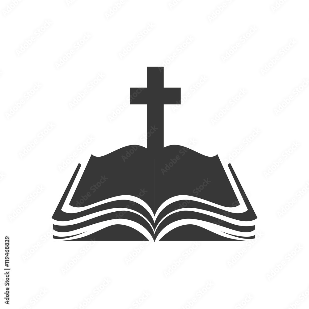 holy bible book cross Stock Vector | Adobe Stock