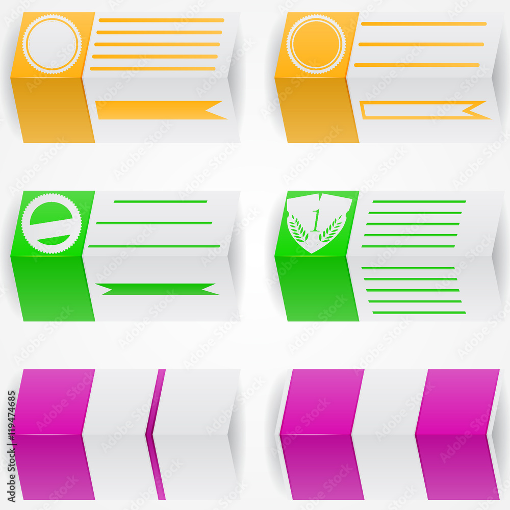 Folded paper background. Template for your text, or infographic Stock ...