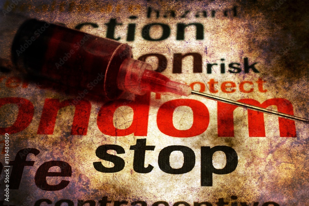 Stop using drugs grunge concept Stock Photo | Adobe Stock