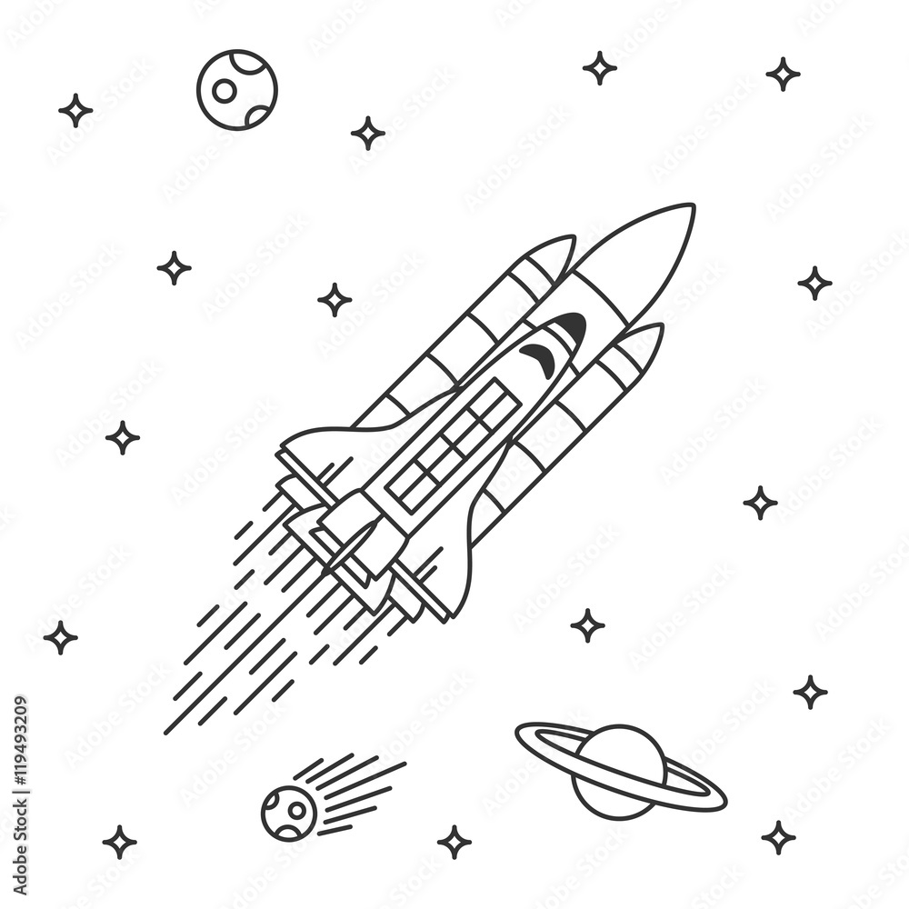 Space Shuttle Graphic Design