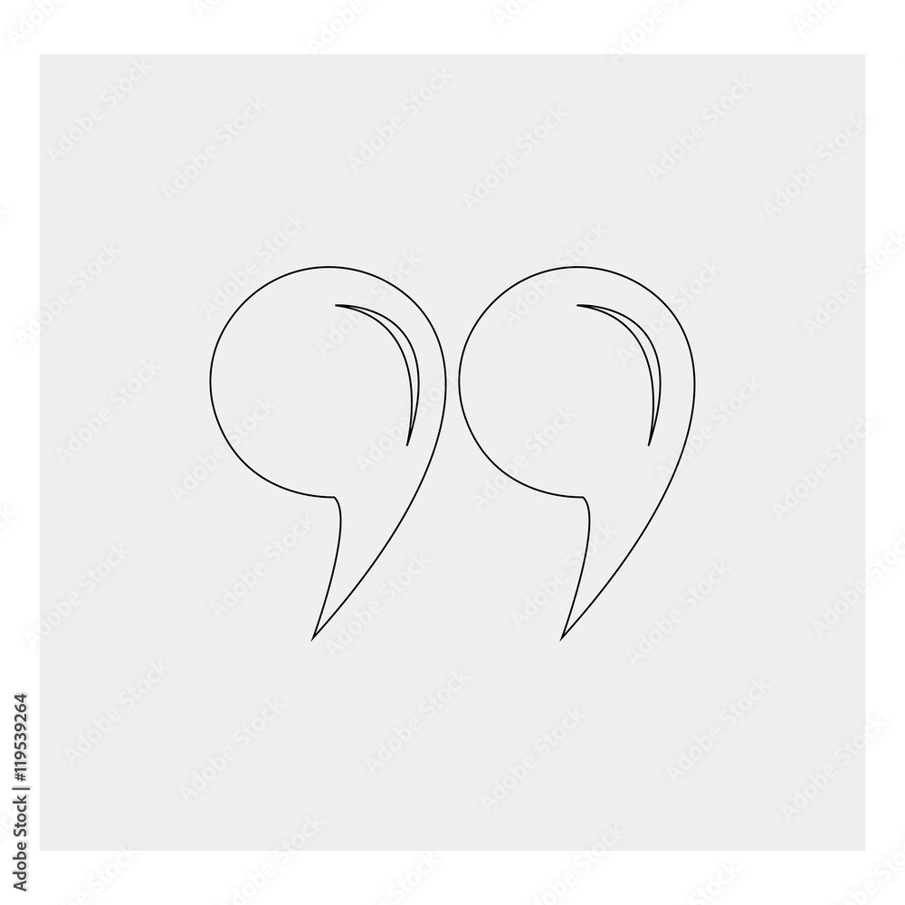 Apostrophe icon Stock Vector | Adobe Stock