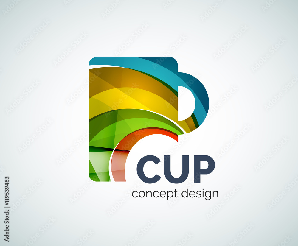 Coffee cup logo template Stock Vector | Adobe Stock