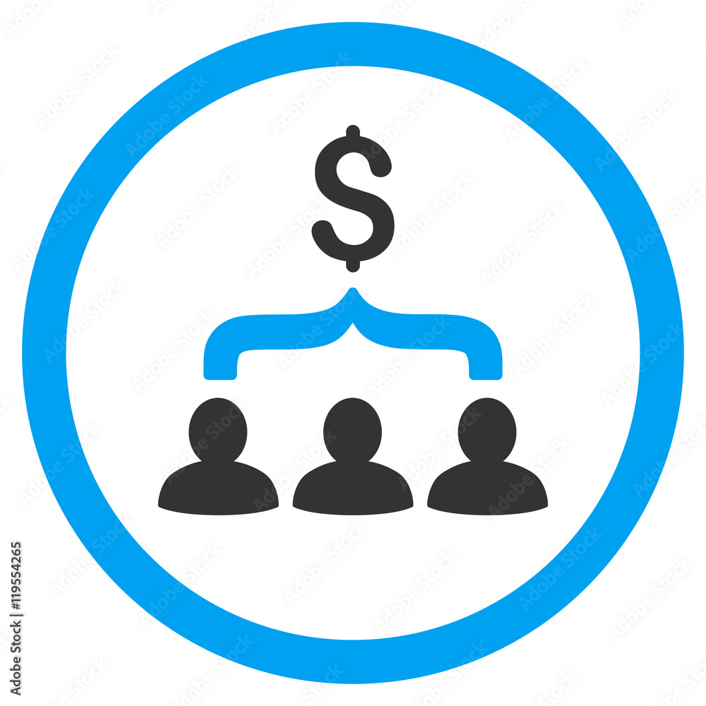 Sales Funnel rounded icon. Vector illustration style is flat iconic ...